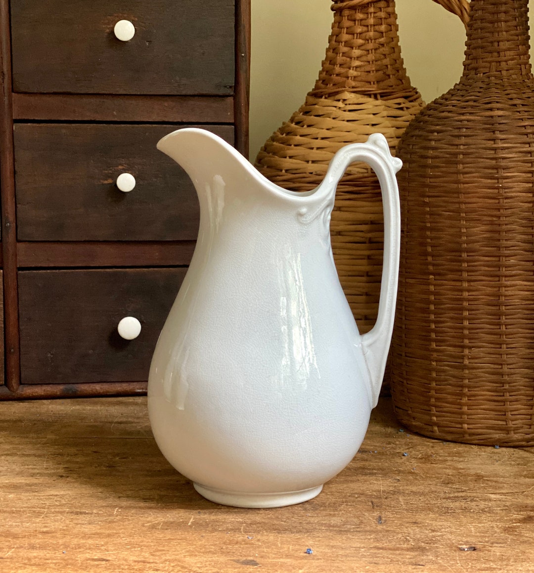 Antique Ironstone Pottery JUG Empire Pottery Trenton New Jersey Tavern ...