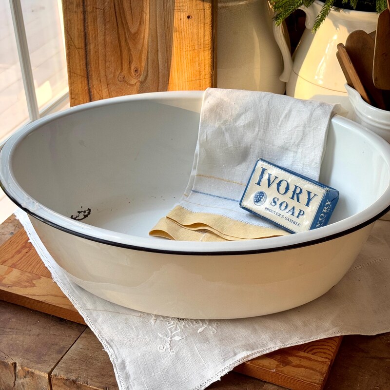 Enamel Wash Tub - Etsy