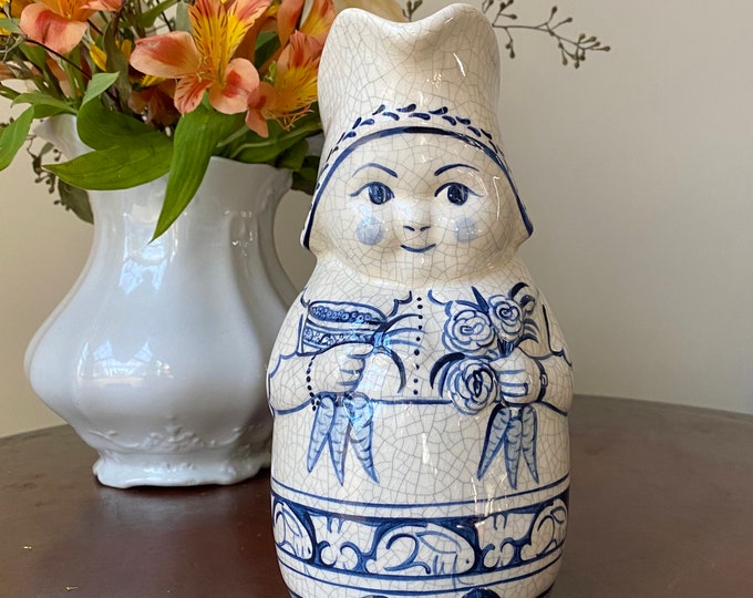 Dedham Rabbit Pottery Mrs Jenkins Pitcher Jug the Potting Shed Made in ...