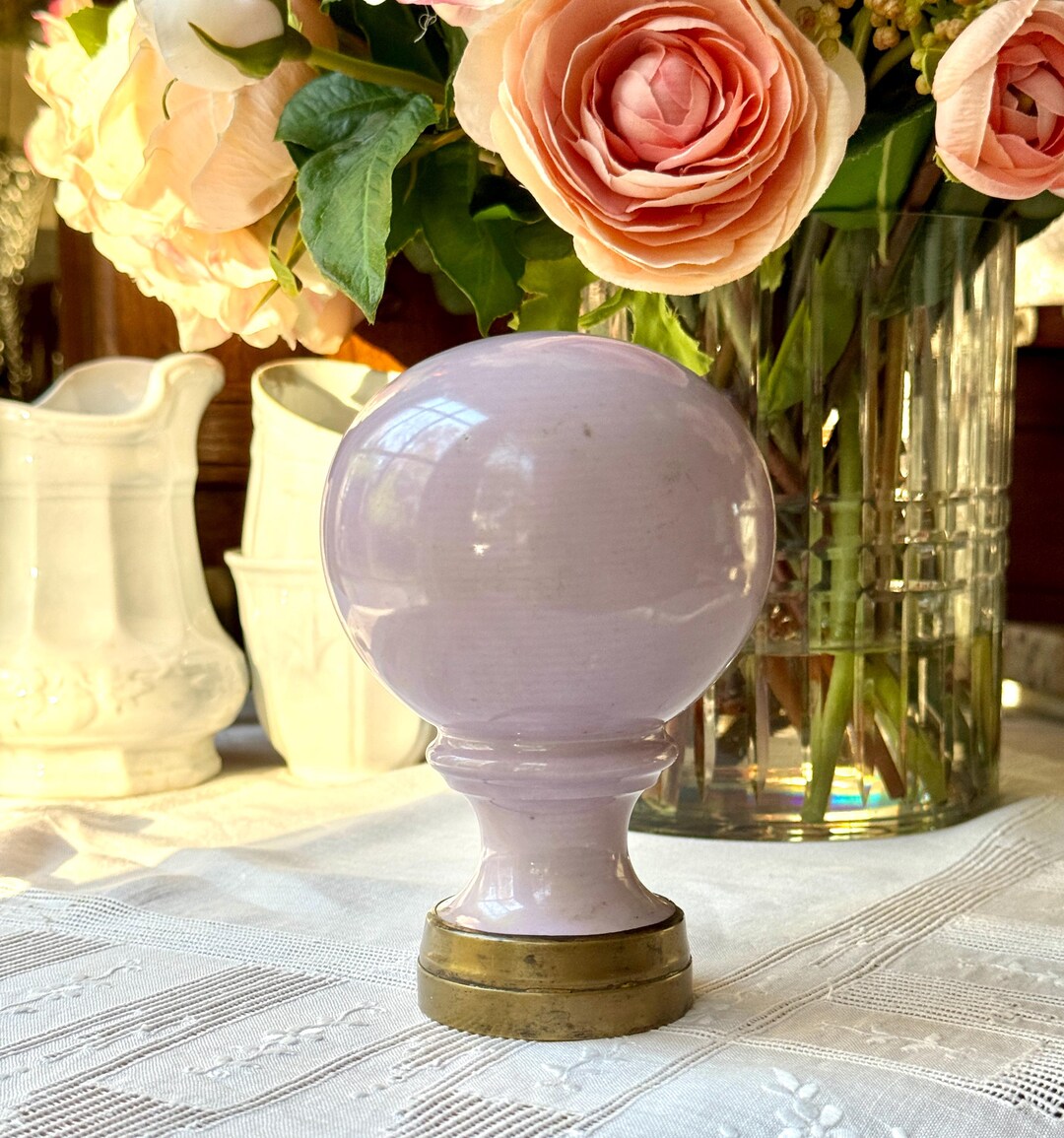Antique 19th Century Lavender Porcelain French Provincial Bannister ...