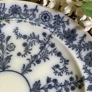 Antique Copeland Spode Blue Grey Delhi Salad Plate Ironstone ...