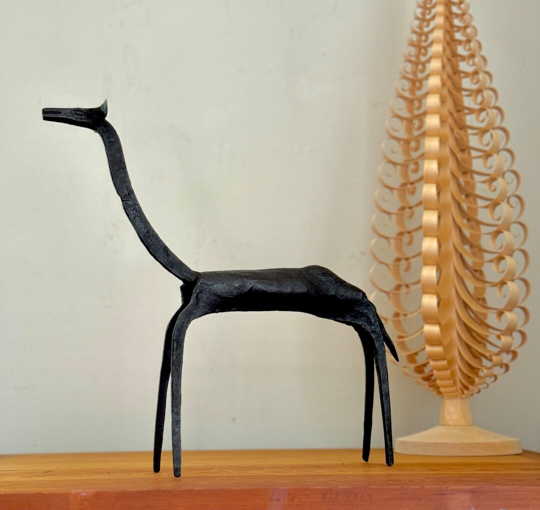 Mid Century Large Brutalist Iron CAMEL OR GIRAFFE Metal Animal - Etsy