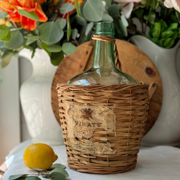 Wicker Jug - Etsy