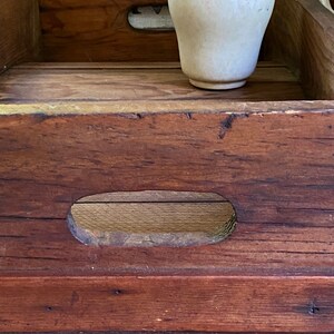 Large Antique Wood Harvest Sorting Box Tray Rectangle Farmhouse Table ...