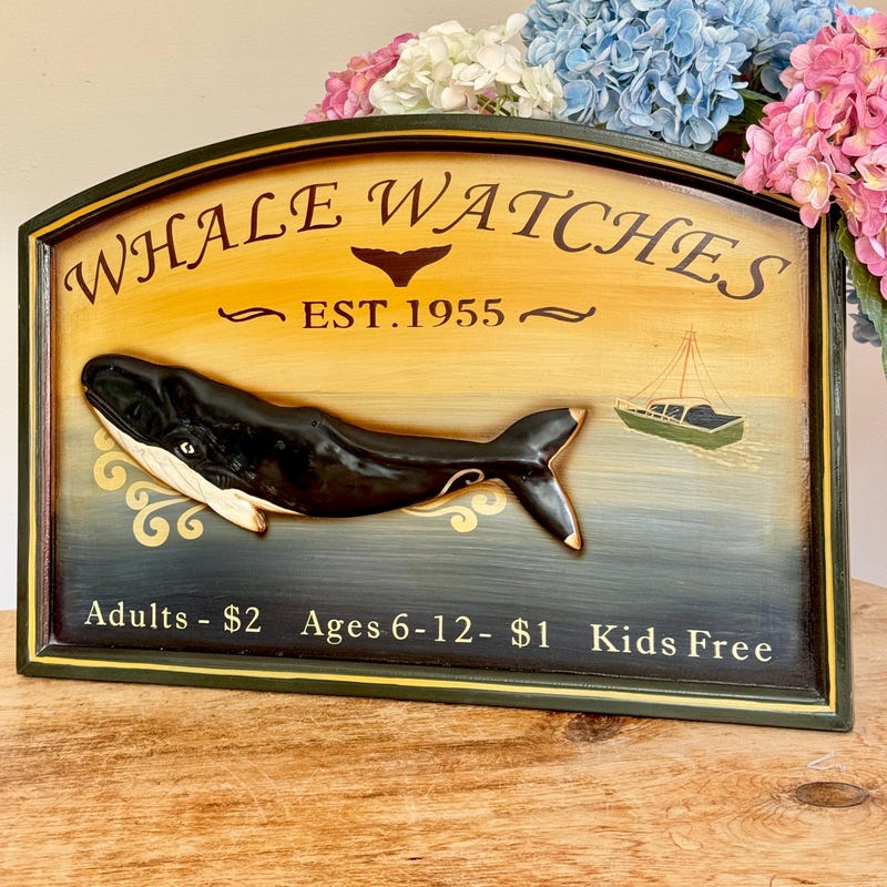 Whale Trade Sign - Etsy