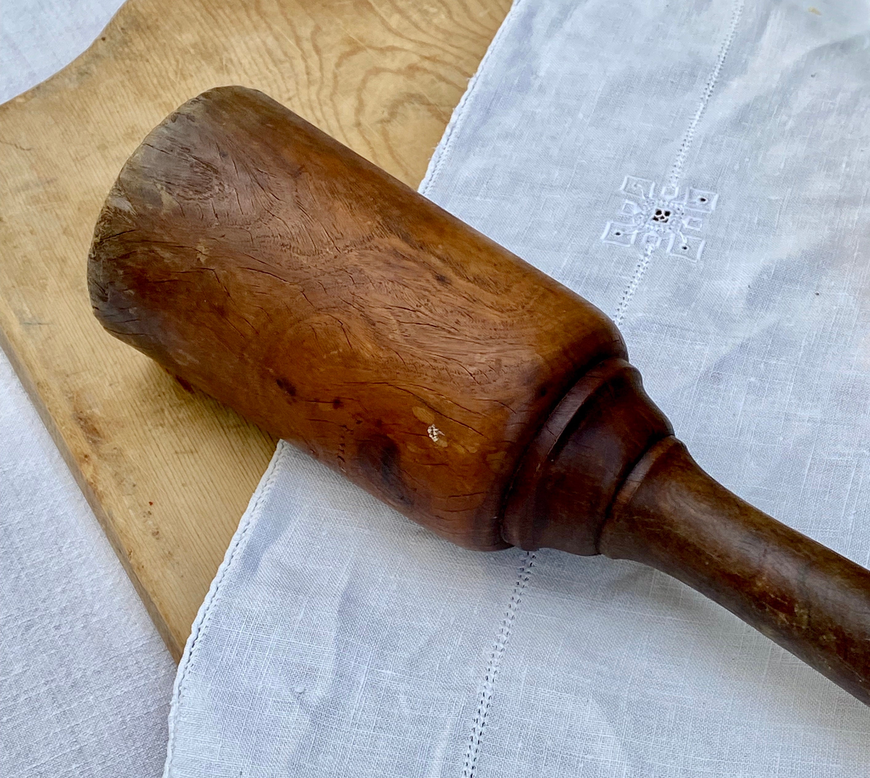 Huge Antique Wood Cooks Tool Mallet Masher Muddler Pestle - Etsy