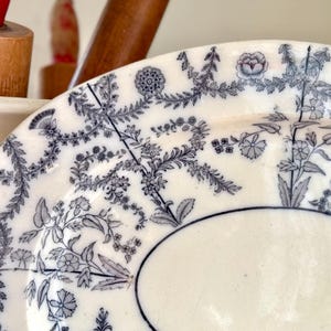 Antique Copeland Spode Blue Grey Delhi Platter Transferware Laurel ...