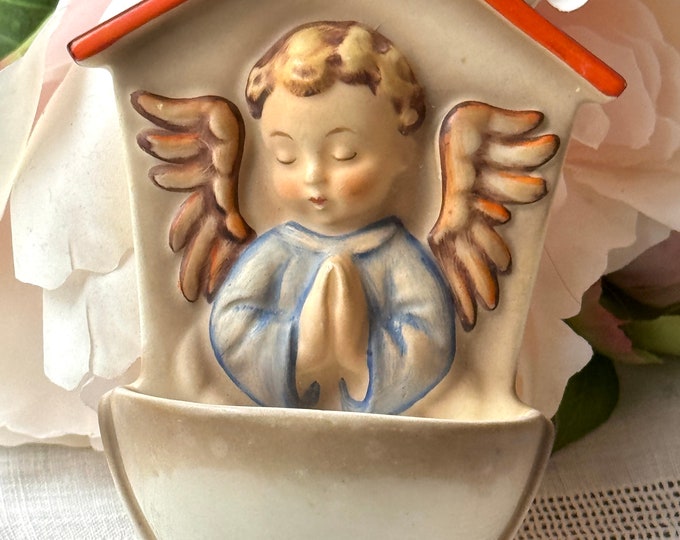 Goebel Hummel Holy Water Font Angel Figurine Hanging Wall Pocket West Germany - Etsy