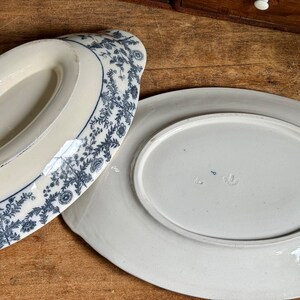 Antique Copeland Spode Blue Grey Delhi Footed Vegetable Tureen ...