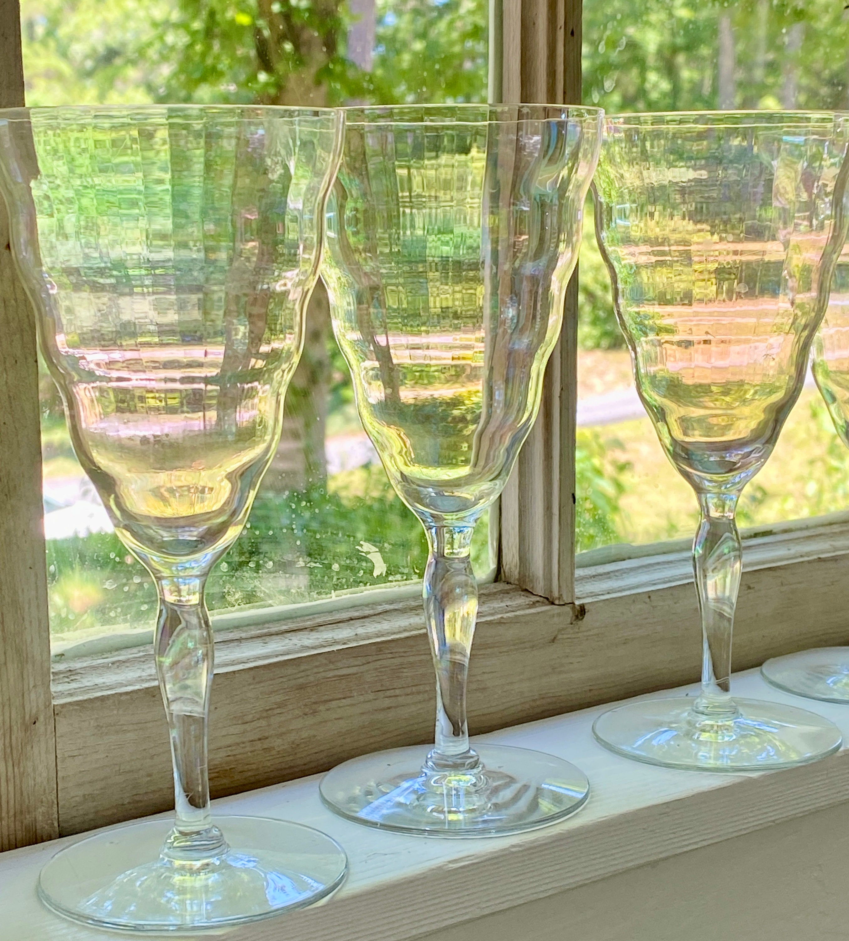 Elegant Antique Utility Glass Works Co Cambodia Iridescent - Etsy