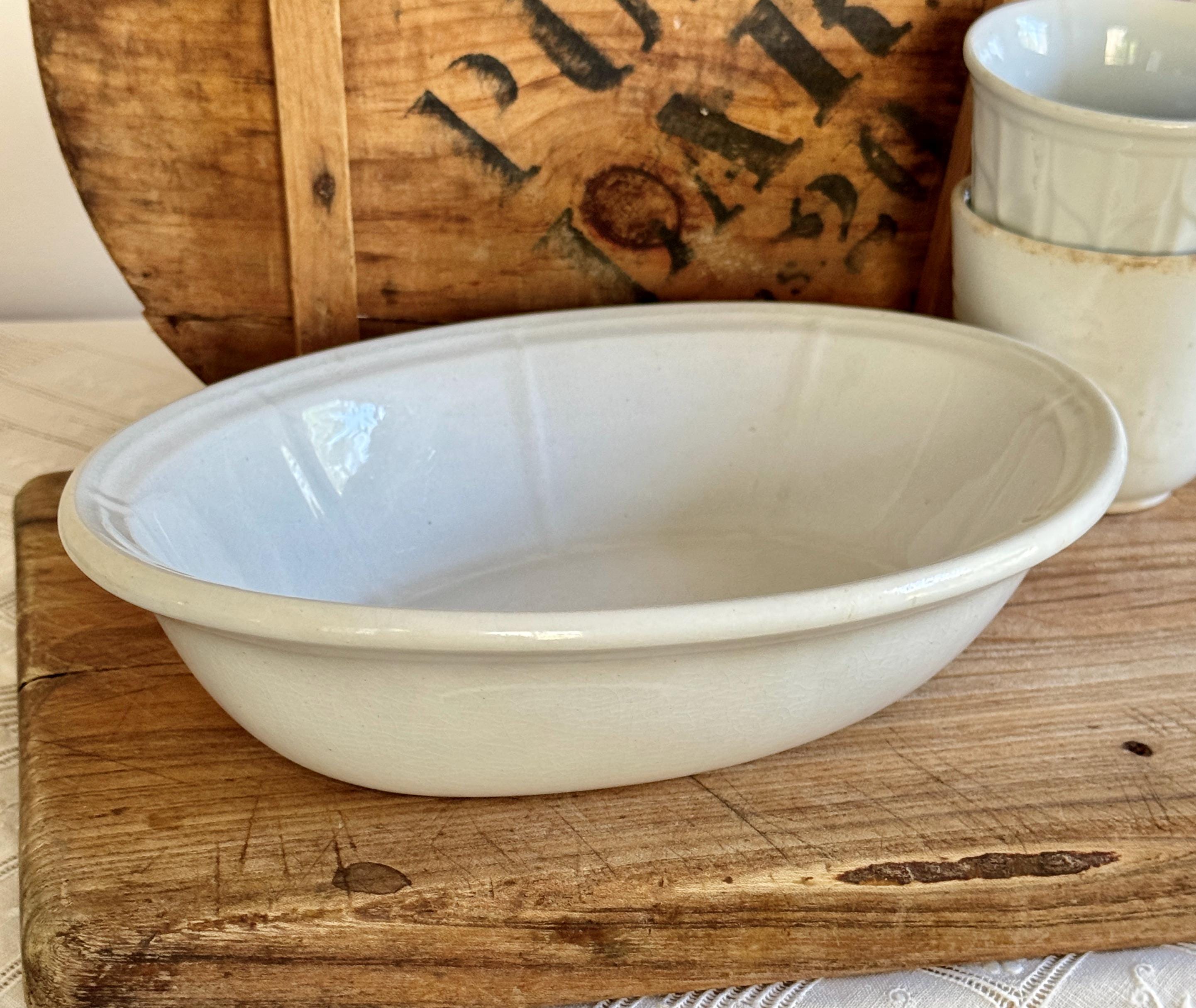 Antique Ironstone Paneled Oval Bowl Jacob Furnivals 19th Century ...