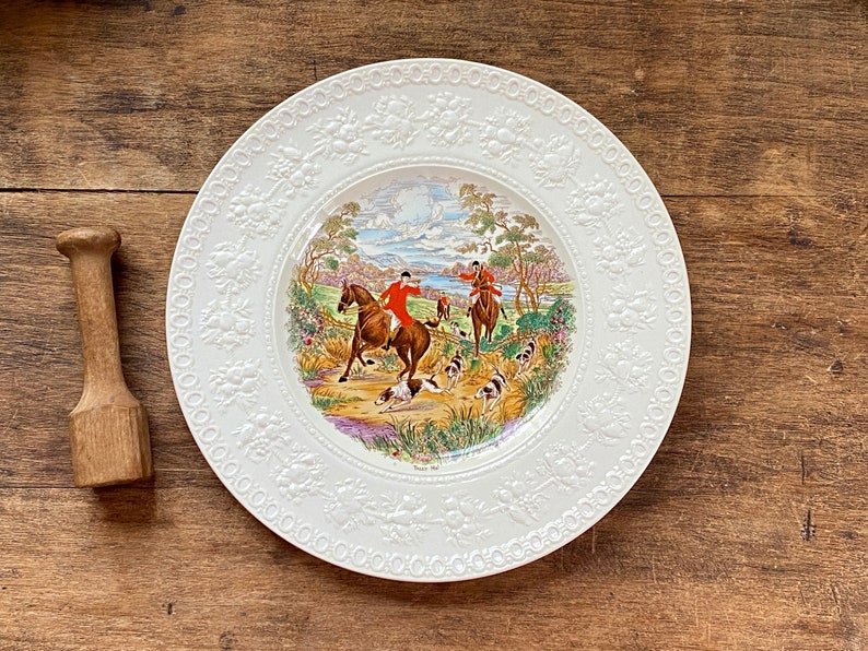 Wedgwood Tally Ho Hunt Scene Dinner Plates - Equestrian Horse & Hound ...
