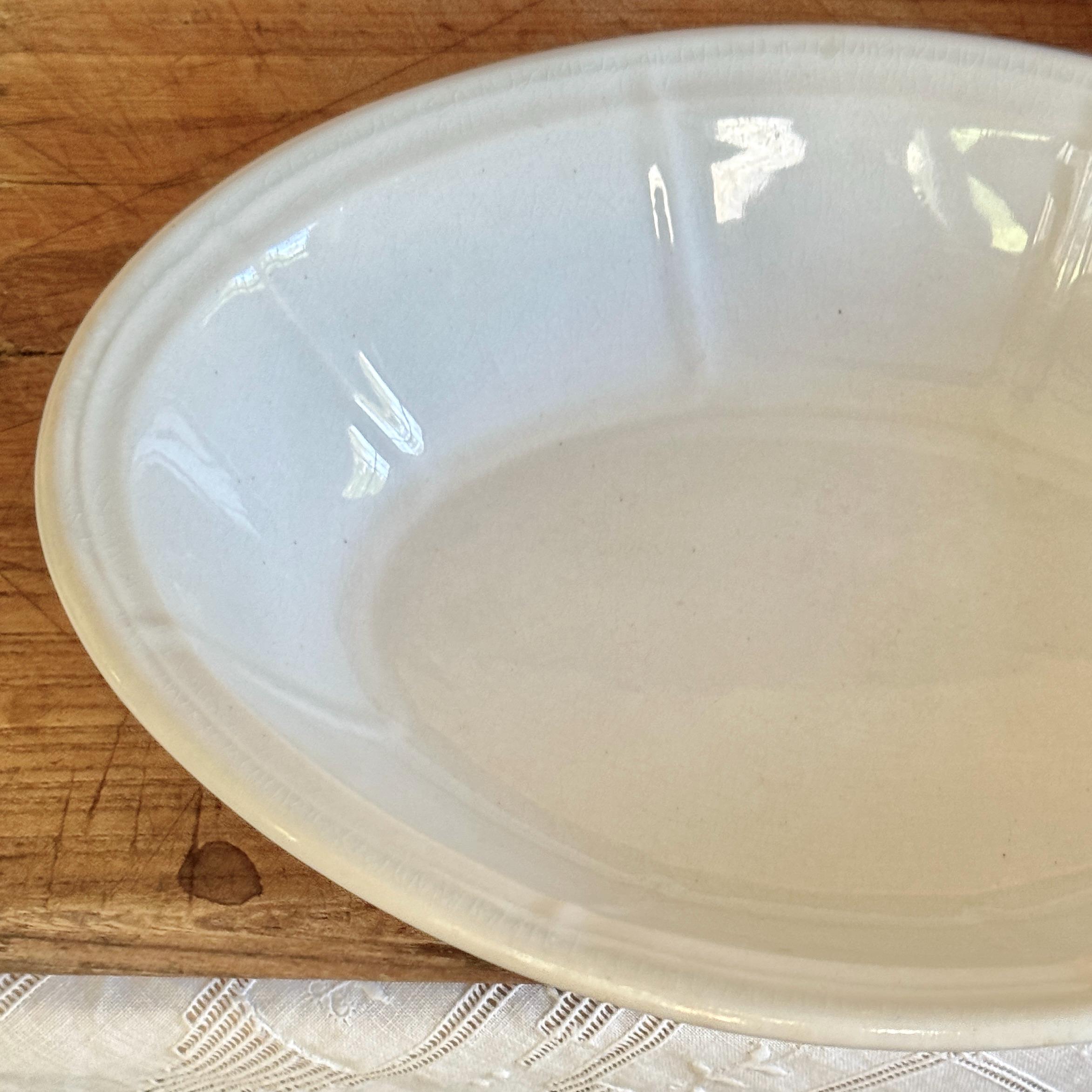 Antique Ironstone Paneled Oval Bowl Jacob Furnivals 19th Century ...