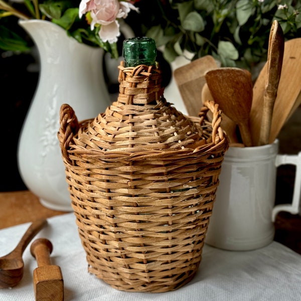 Wicker Jug - Etsy