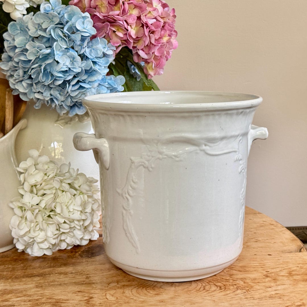 Antique Ironstone Slop Pail: George Scott Acanthus Leaf Chamber Pot - Etsy