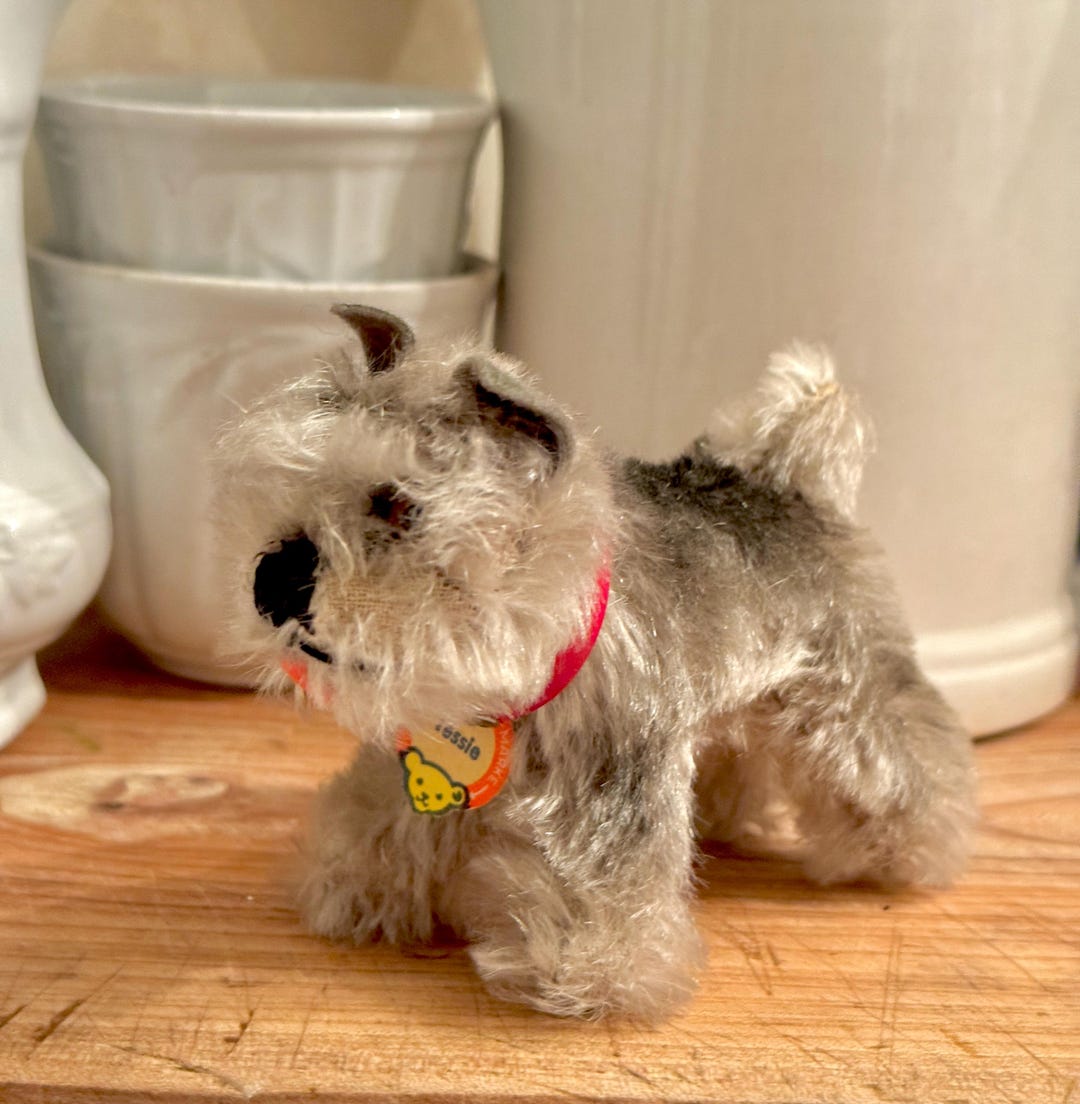 Vintage STEIFF Dog Tessie the Terrier Schnauzer Made in Germany ...