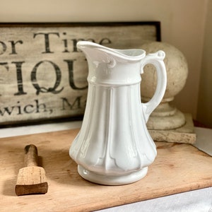 Antique Ironstone Large Pitcher Ewer Edward Corn MALTESE BALTIC Shape ...