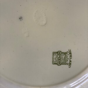 Antique Copeland Spode Blue Grey Delhi Salad Plate Ironstone ...