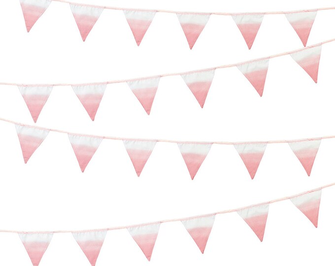 Pastel Pink Ombre Bunting, Baby Shower Bunting, Princess Party ...