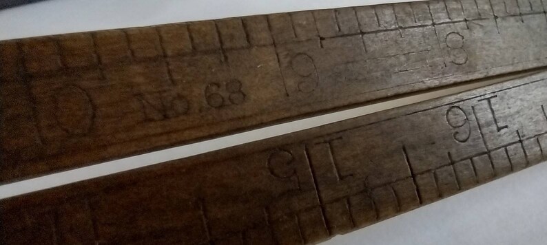 Vintage Stanley Rule and Level Co. No 68 Folding Wooden 2' Rule ...