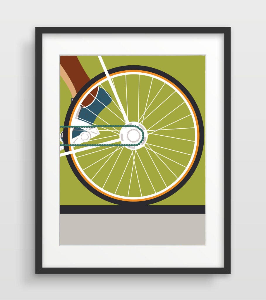 Bike Printable Art, Biking Artwork, Cycling Wall Decor, Bicycle ...