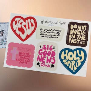 Sticker Sheet of Salt and Light 4x6 Waterproof Christian Sticker Faith ...