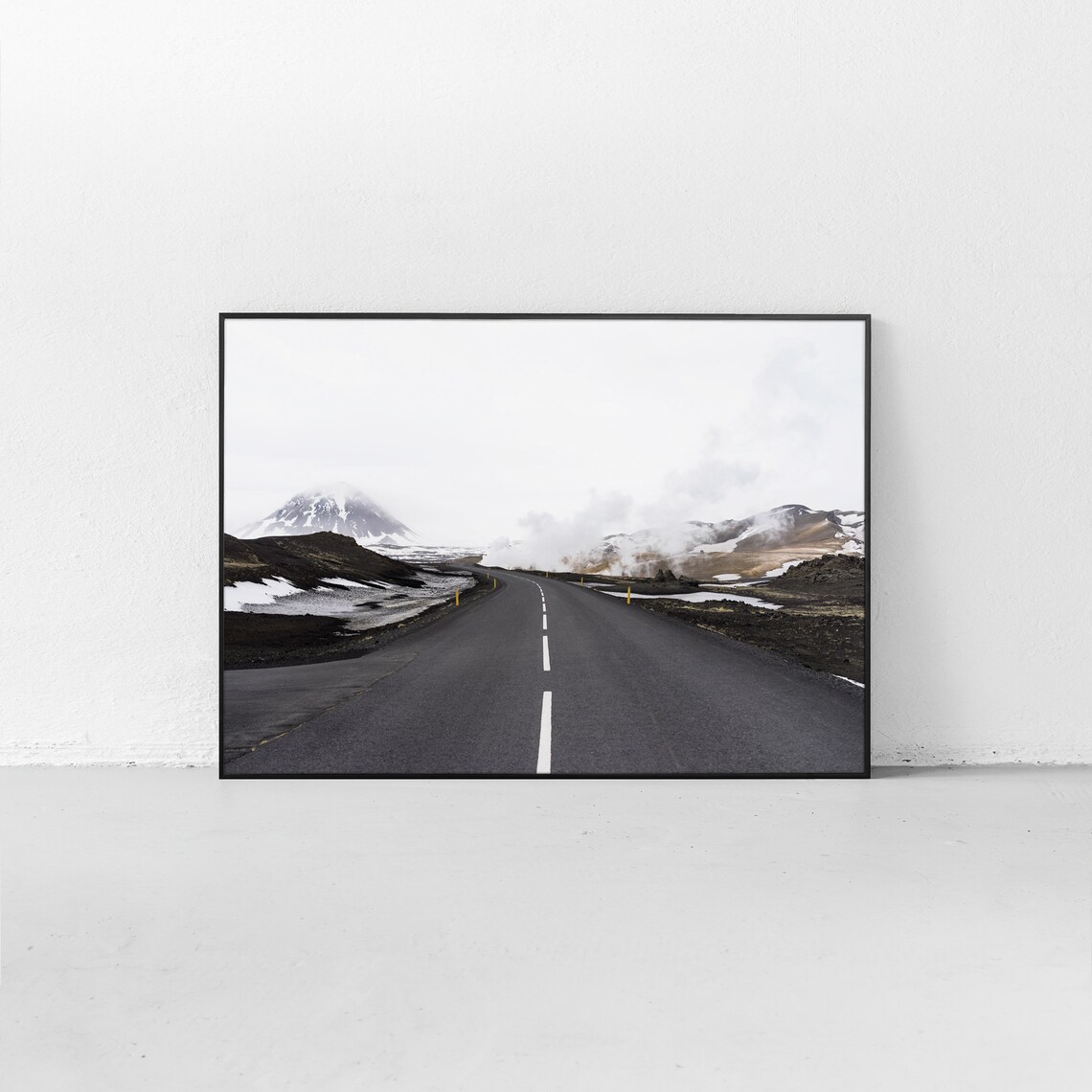 Road Art Print Highway Printable Wall Art Mountain Mist Landscape ...