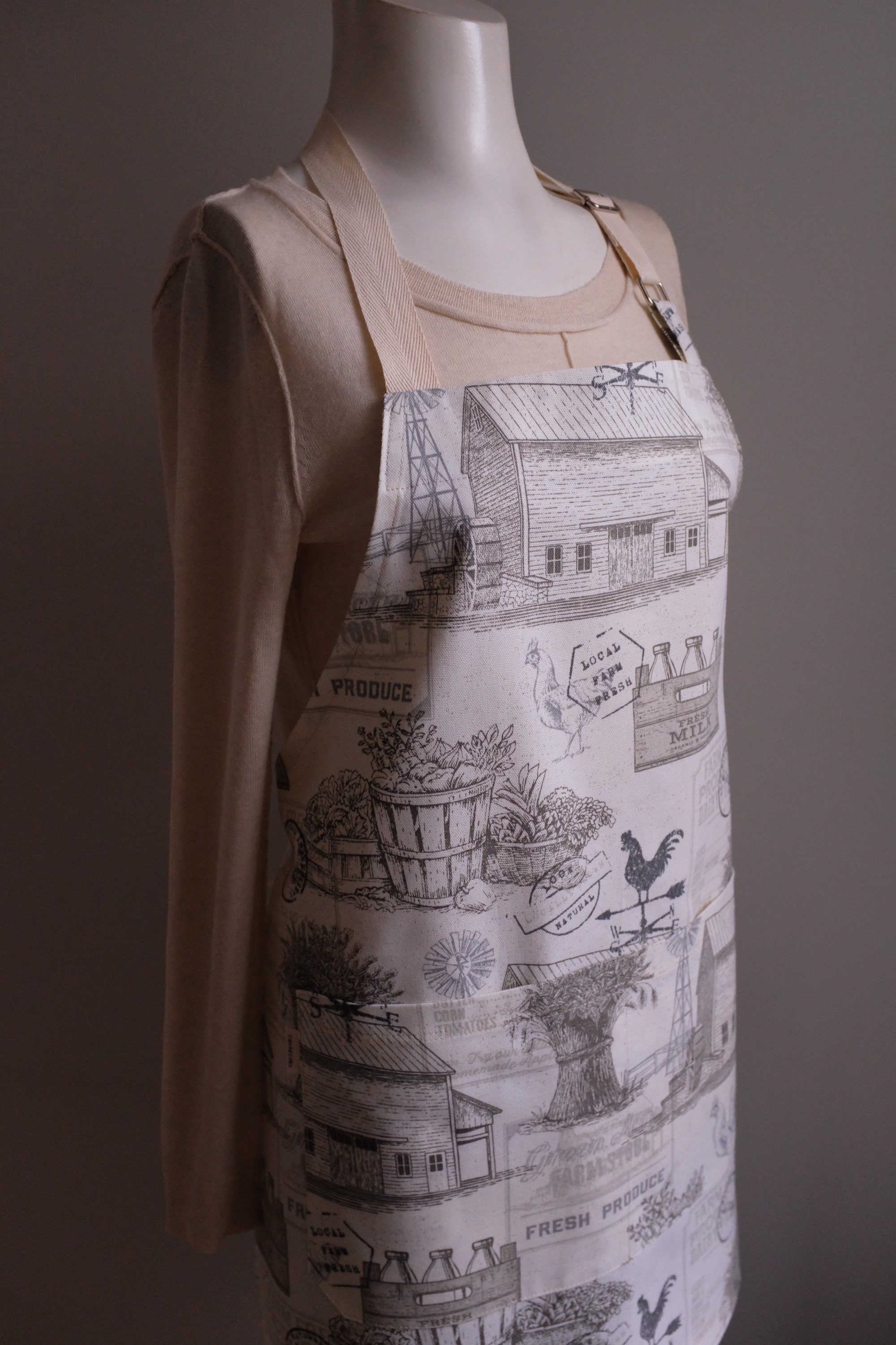 Handmade Country Kitchen Farm Fresh Natural Apron for Women / | Etsy