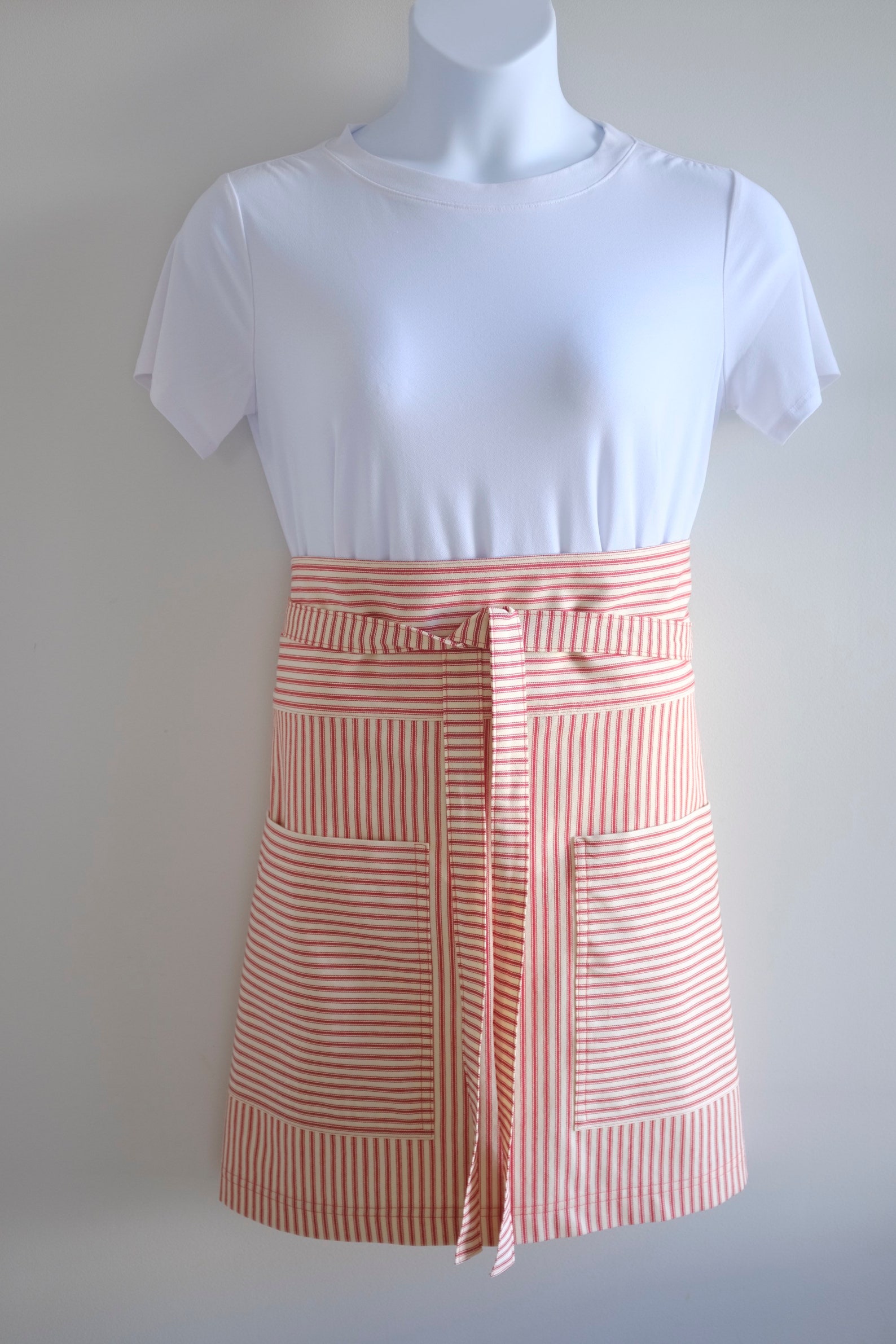 Handmade French Ticking Stripe Half Apron: Farmhouse Style - Etsy