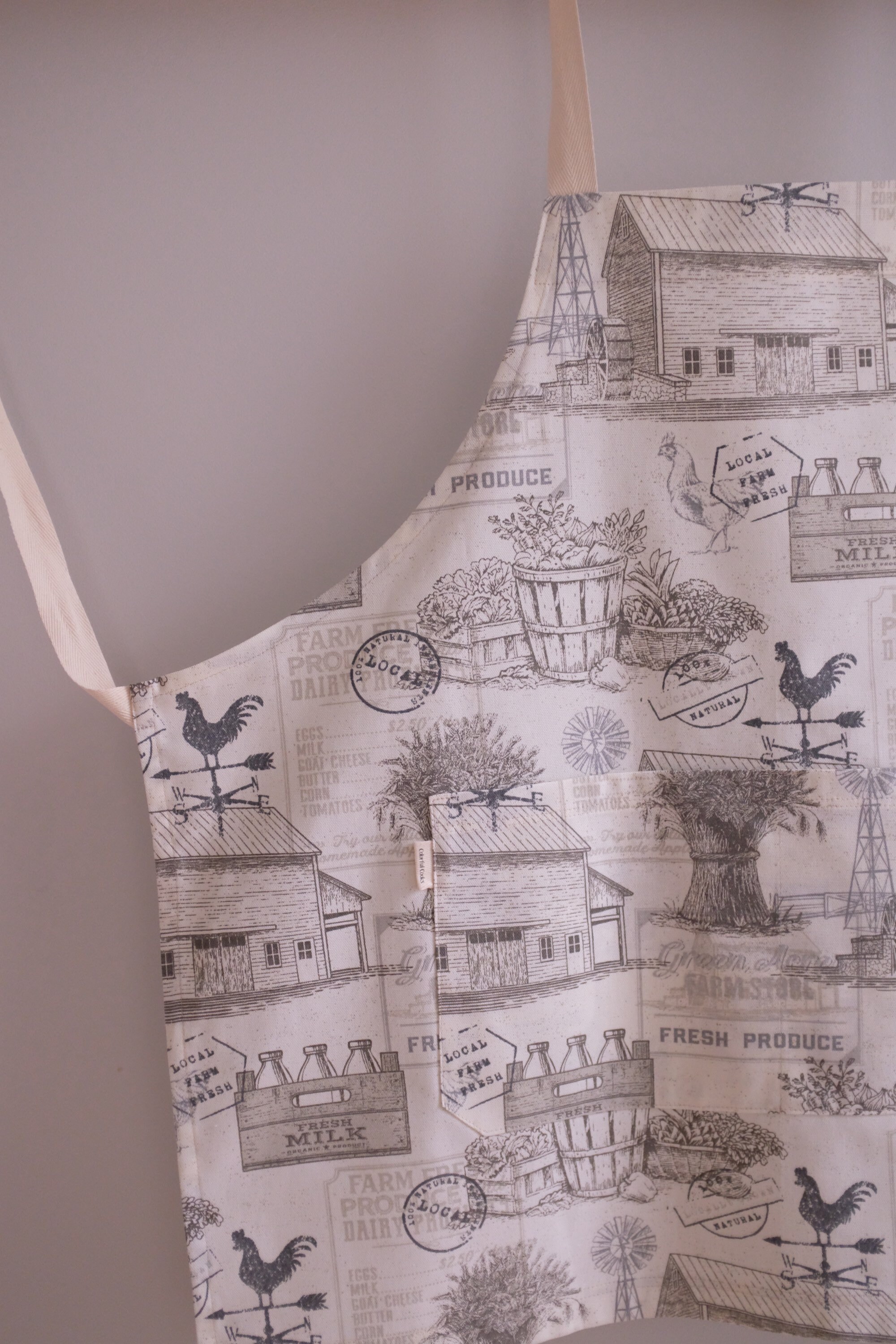 Handmade Country Kitchen Farm Fresh Natural Apron for Women / | Etsy