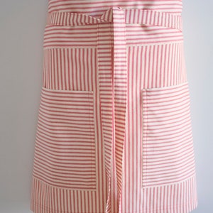 Handmade French Ticking Stripe Half Apron: Farmhouse Style - Etsy