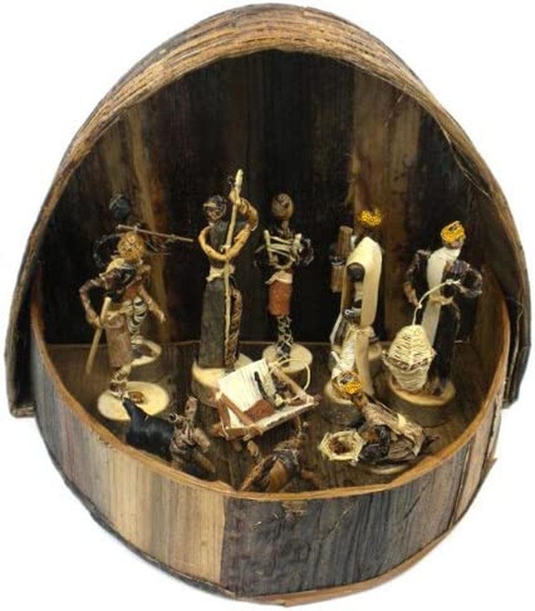 Banana Fiber Nativity Set Round Kenya - Etsy