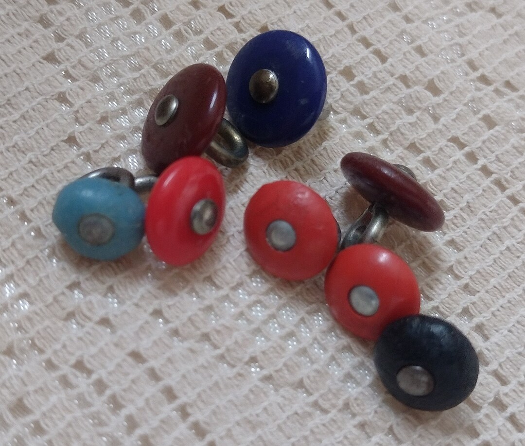 Assorted, Antique Coloured Boot Buttons - Etsy