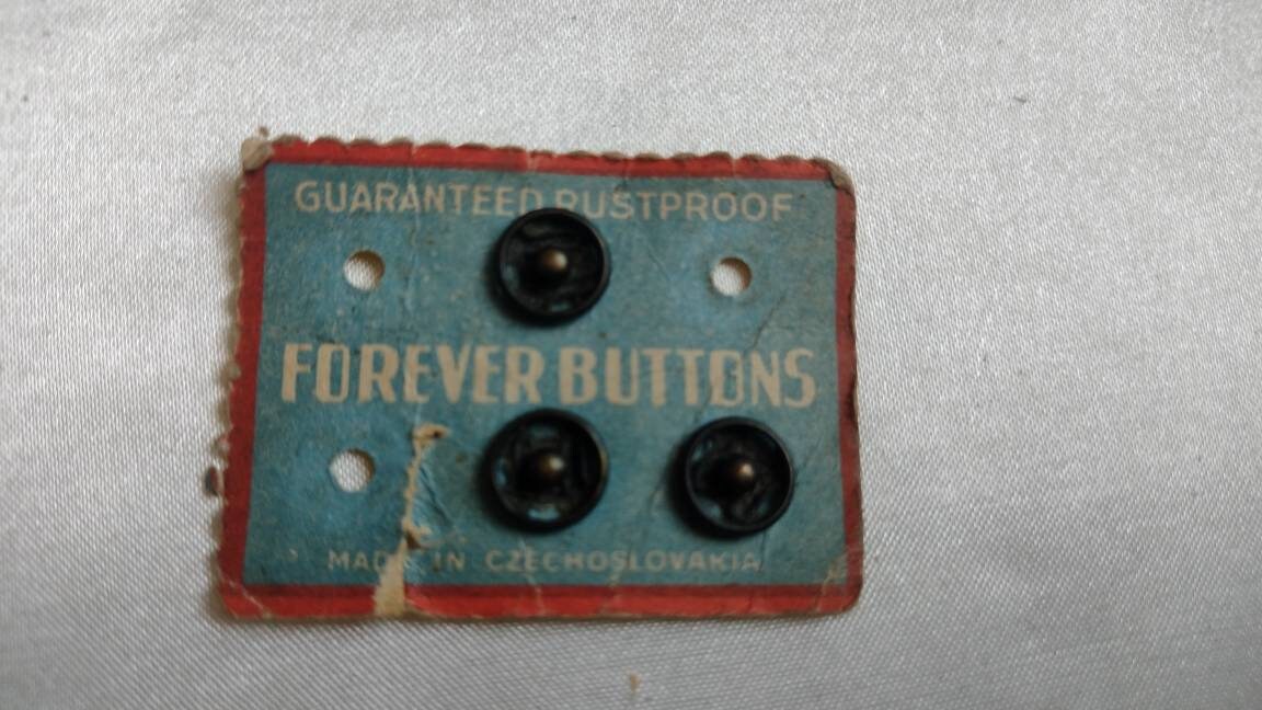 Vintage 1950s Diamond Snap Fasteners Size OO and Forever - Etsy