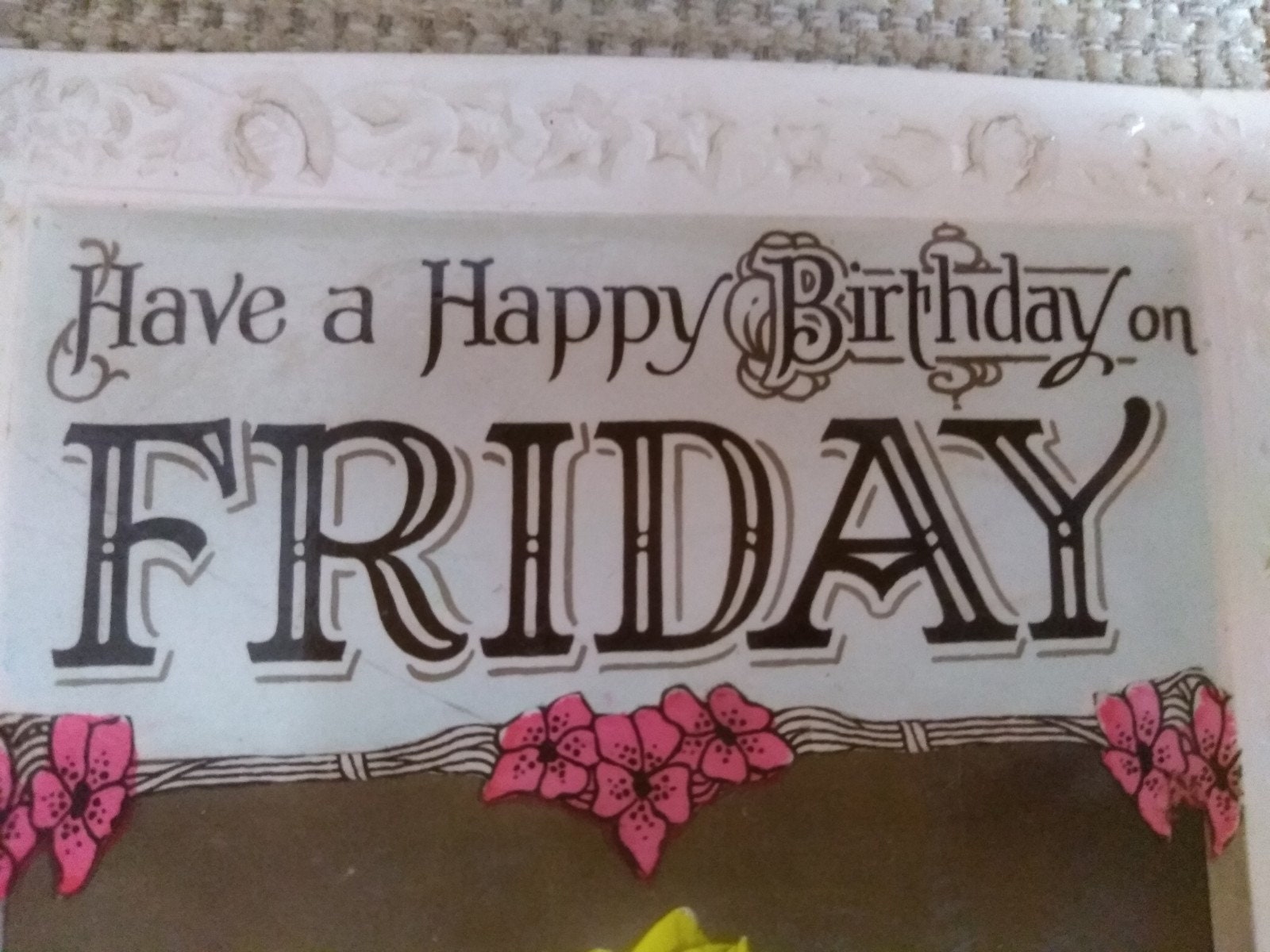 Memorabilia Art & Collectibles Collectibles Friday birthday Vintage ...