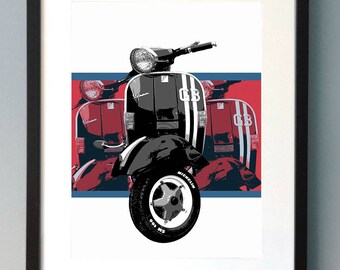 Lambretta art | Etsy