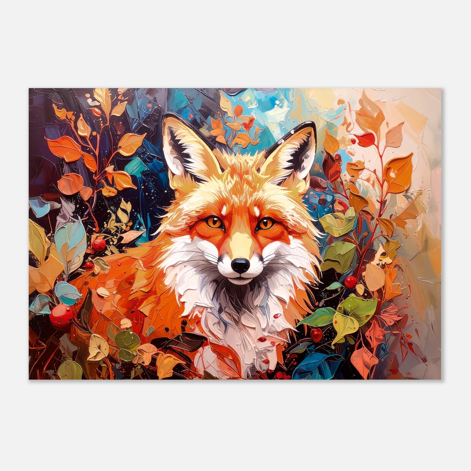 Fox Poster - Woodland Art Print - Etsy
