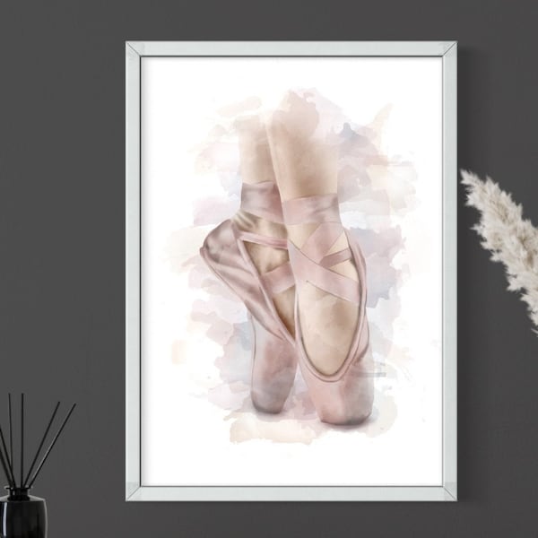 Ballet Slippers Art - Etsy