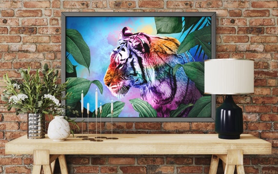 Tiger Art Print Tiger Wall Art Poster - Etsy