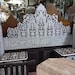 White Shell Syrian Mother of Pearl Headboard Bed With Two Nightstands ...