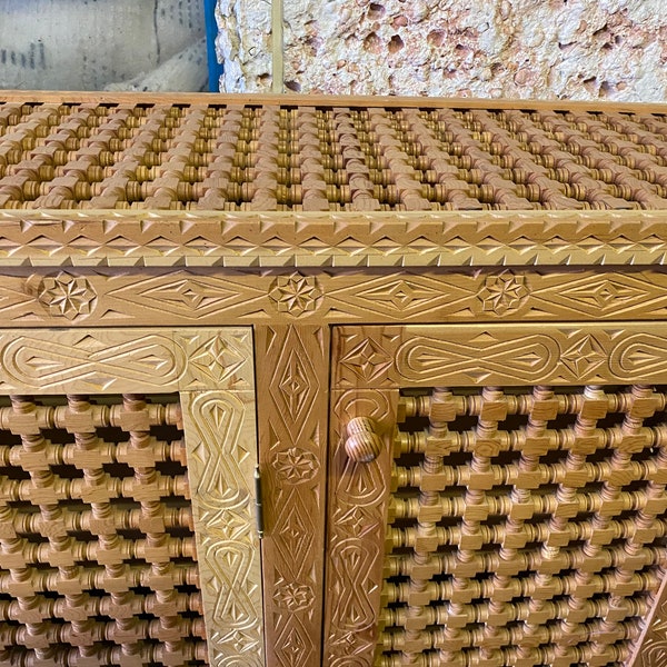 Wooden Lattice Cabinet - Etsy
