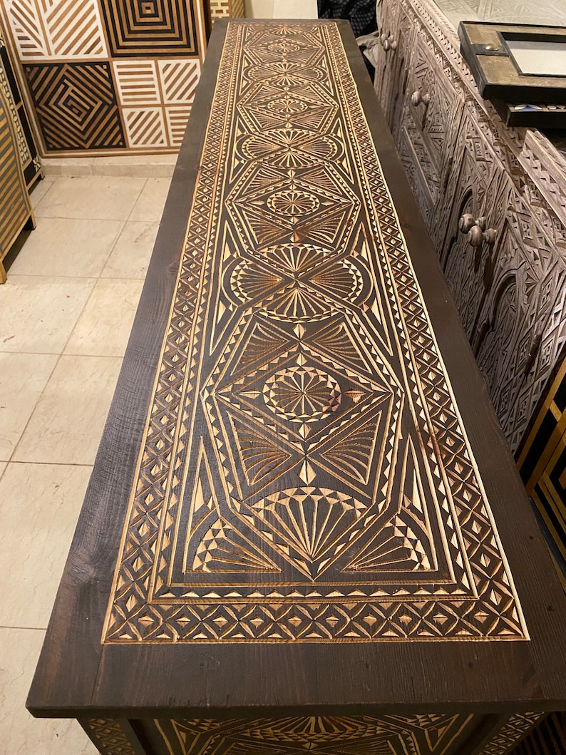 Exquisite African Cabinet for Bedroom, Ethnic Living Room Tv Zebra ...