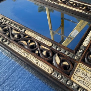 Unique Vintage Touareg African Handmade Silver Camel Inlay Bone Mirror ...