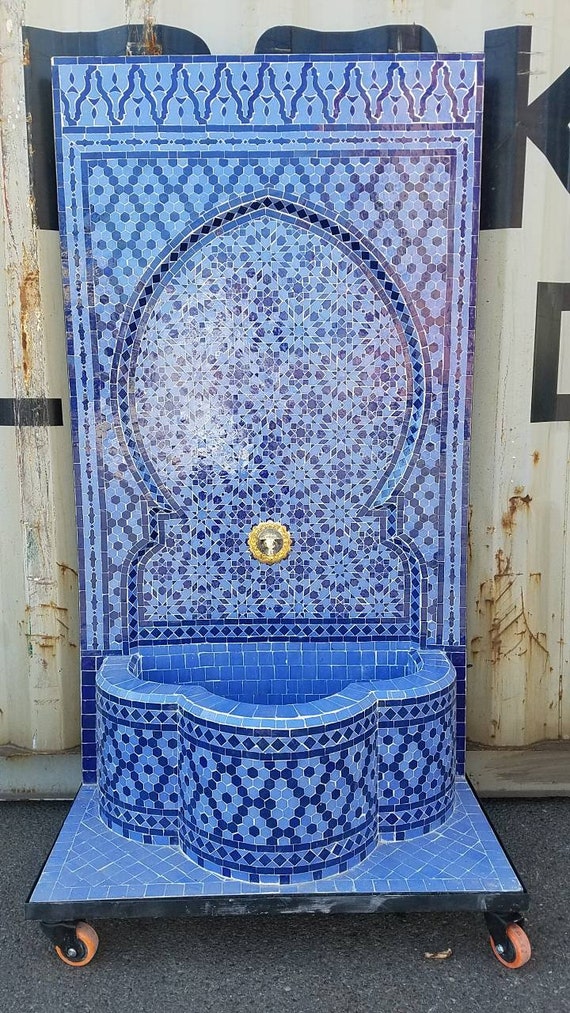 Hand Painted Tile Fountain
