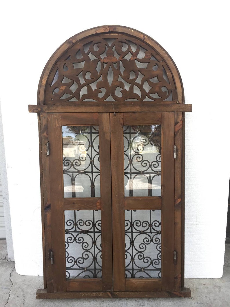 Marrakech Vintage Moroccan Wrought Iron Filigree Window - Etsy