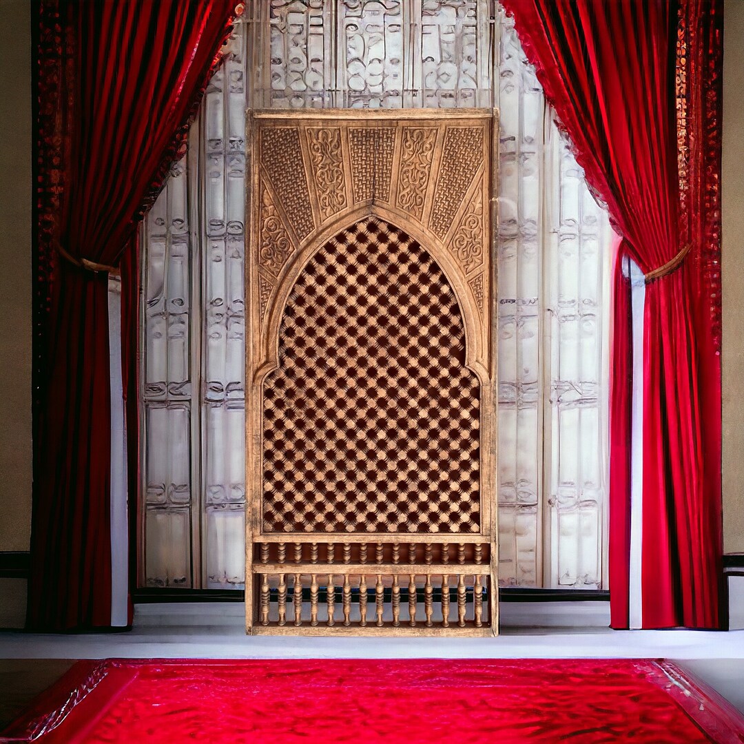 Rare Mousharabia Lattice Artwork Panel Moorish Antique Riad Door Panel ...