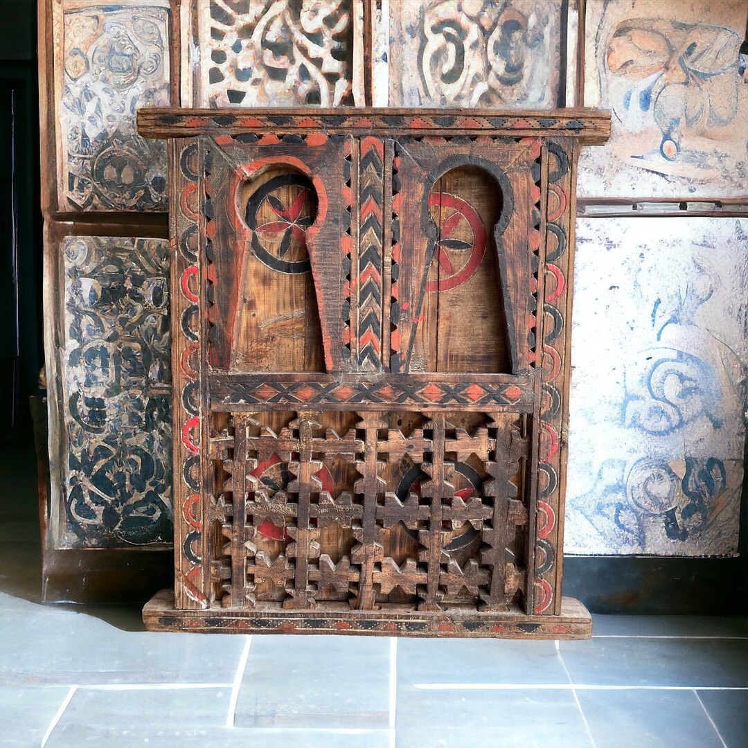 Berber African Vintage Window Artwork Metal Ethnic Touareg Window Old ...