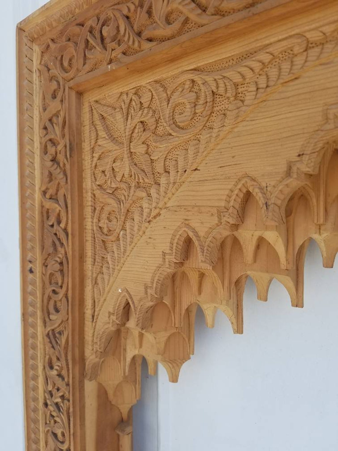 Antique Moroccan Old Riad Mirror Frame Handmade Cedar Wooden | Etsy