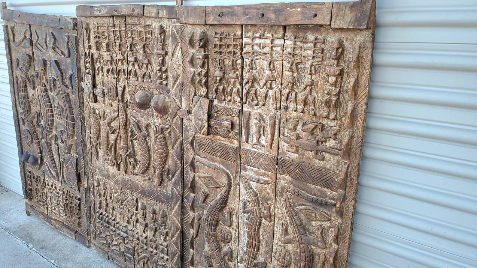 Three African Door Panels One of a Kind Old Bedroom Panels - Etsy