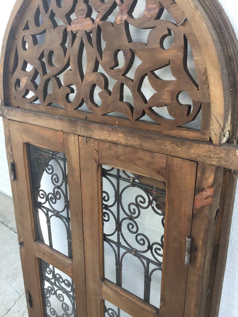 Marrakech Vintage Moroccan Wrought Iron Filigree Window - Etsy